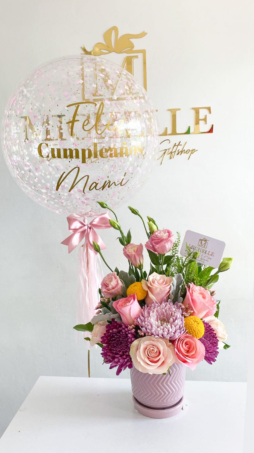 Duo Set Flores y Burbuja Individual | Michelle Gifts